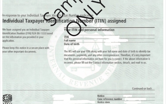 IRS ITIN by UNITED ENTERPRISES in Corona Area - Alignable